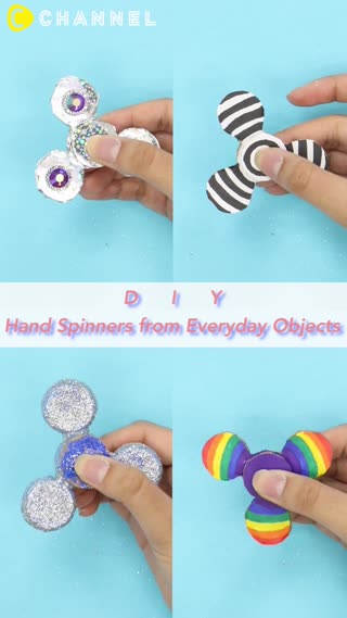 DIY: Hand Spinners from Everyday Objects | C CHANNEL